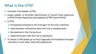 Clinical Trial Registration | PPT