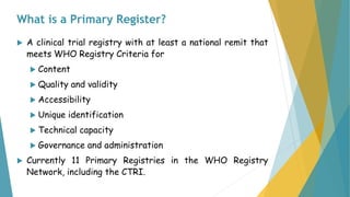 Clinical Trial Registration | PPT