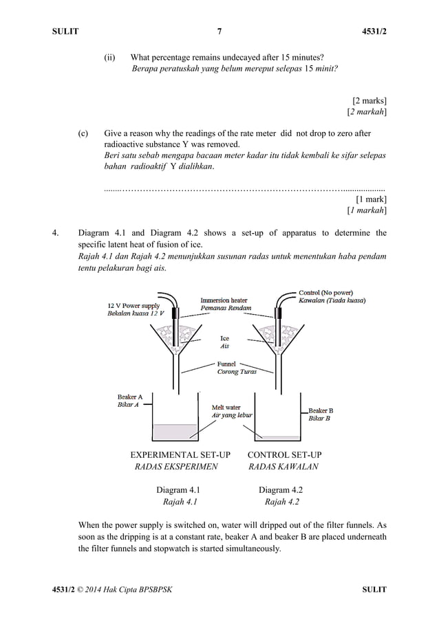 Trial sbp 2014 spm fizik k1 k2 k3 dan skema | PDF
