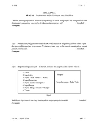 Trial spm perak 2018 | PDF