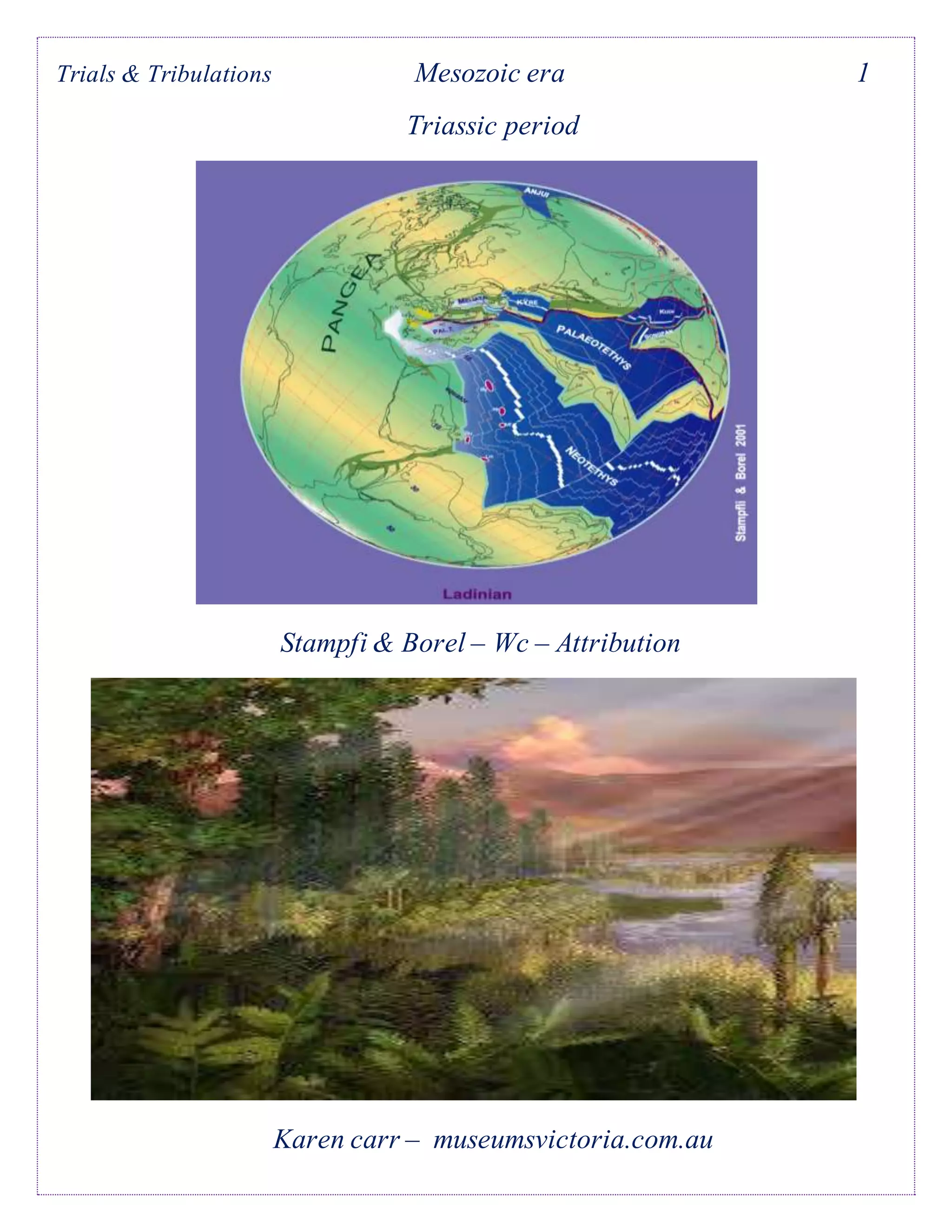 Trials and Tribulations Chapter 11 - Triassic period | DOCX | Reptiles ...