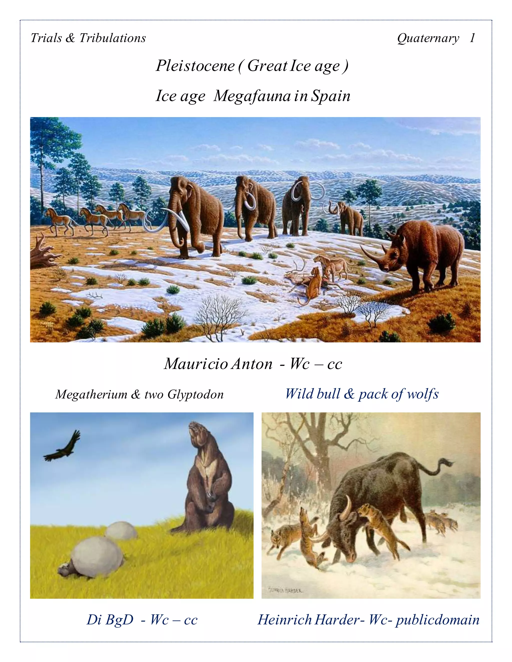 Trials & Tribulations Cchap 17.1 -pleistocene - epoch | DOCX ...
