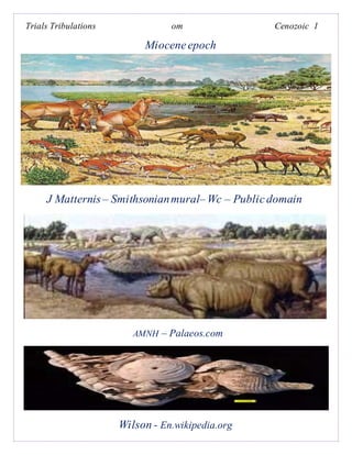 Miocene Period Animals