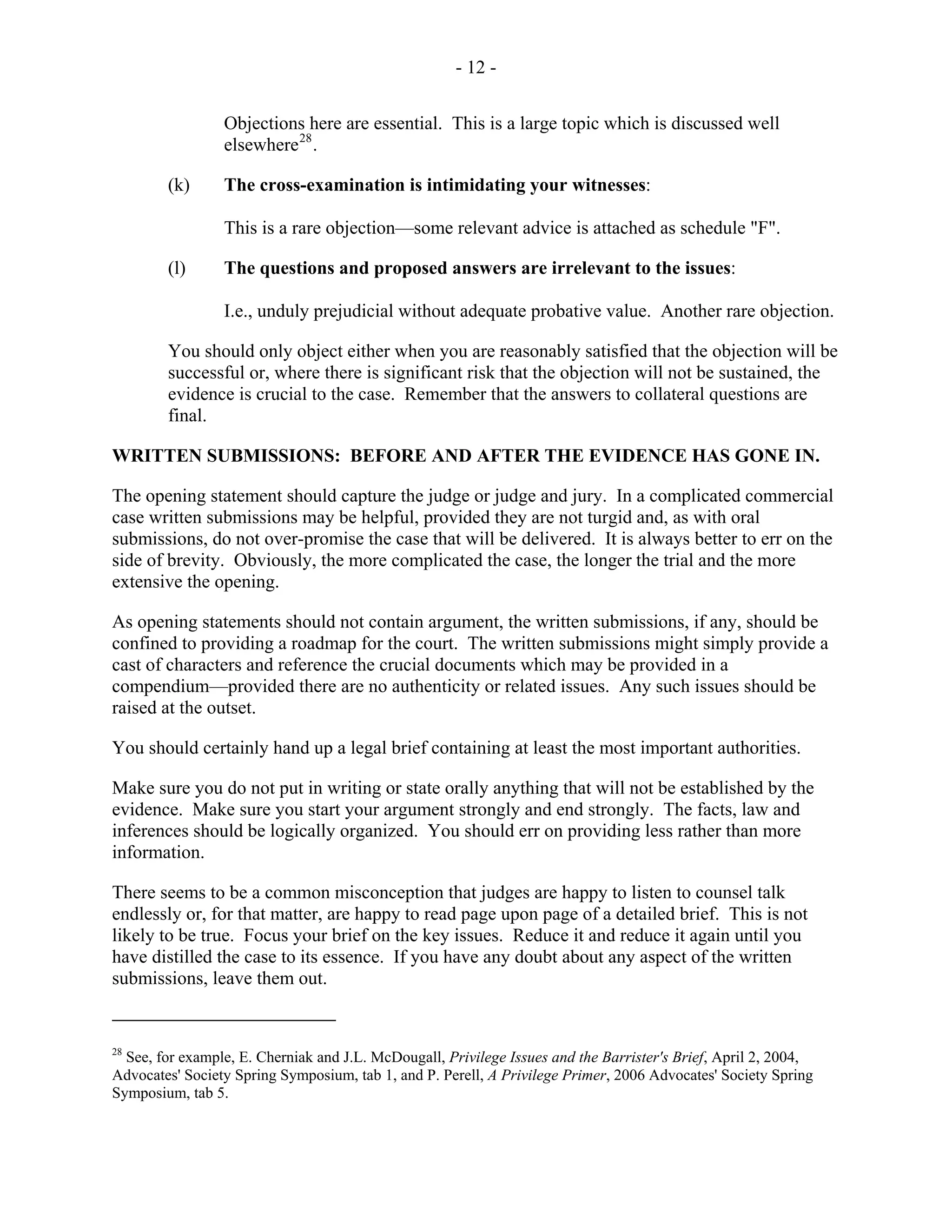 Trial Tactics And Technics | PDF