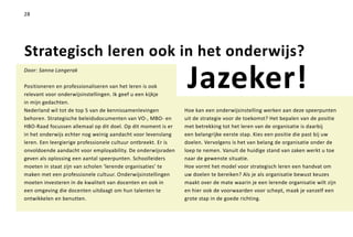 TriamFloat Magazine Strategisch Leren | PPT