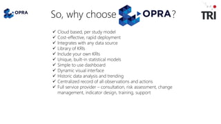 TRI and OPRA Overview | PDF
