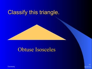 Triangle classification-1 | PPT