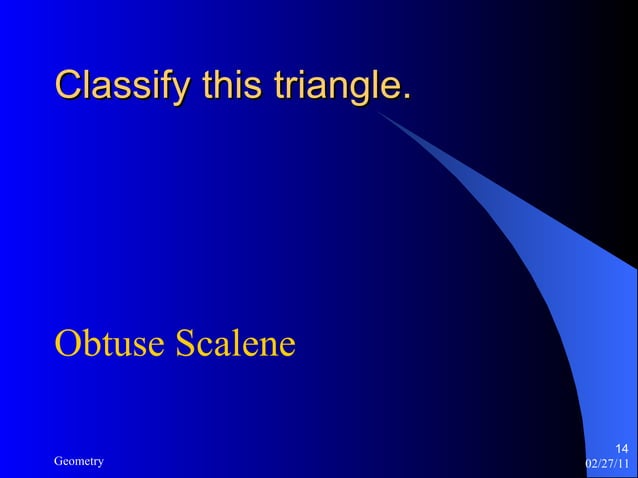 Triangle classification-1 | PPT