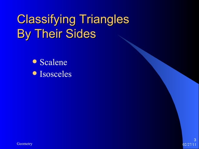 Triangle classification-1 | PPT