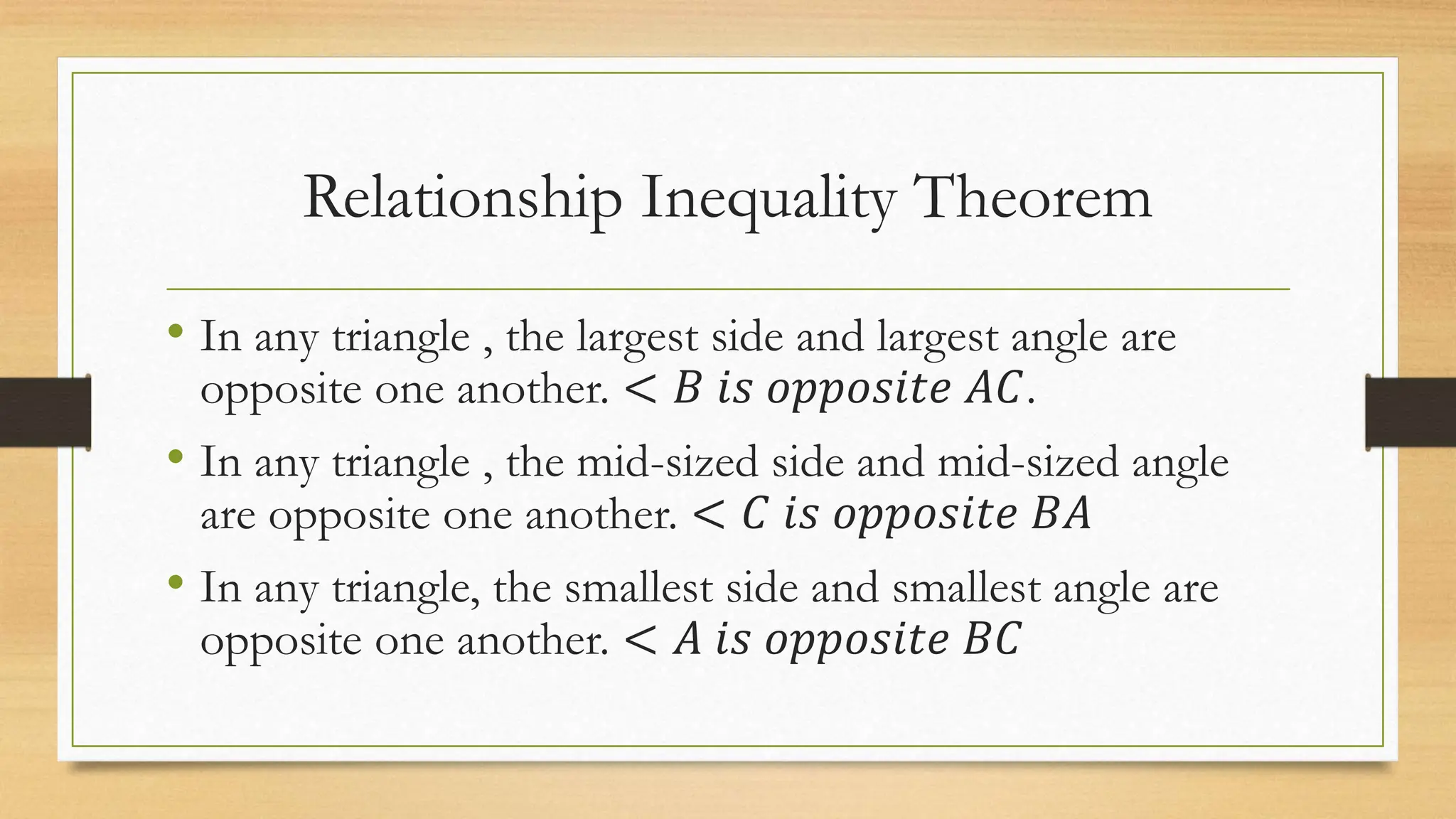 Triangle-Inequality power point presentation | PPTX