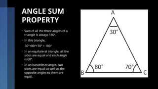 Triangle and Its Properties INTERNAL ASESSMENT BY ARPIT KUMAR JENA.pptx ...