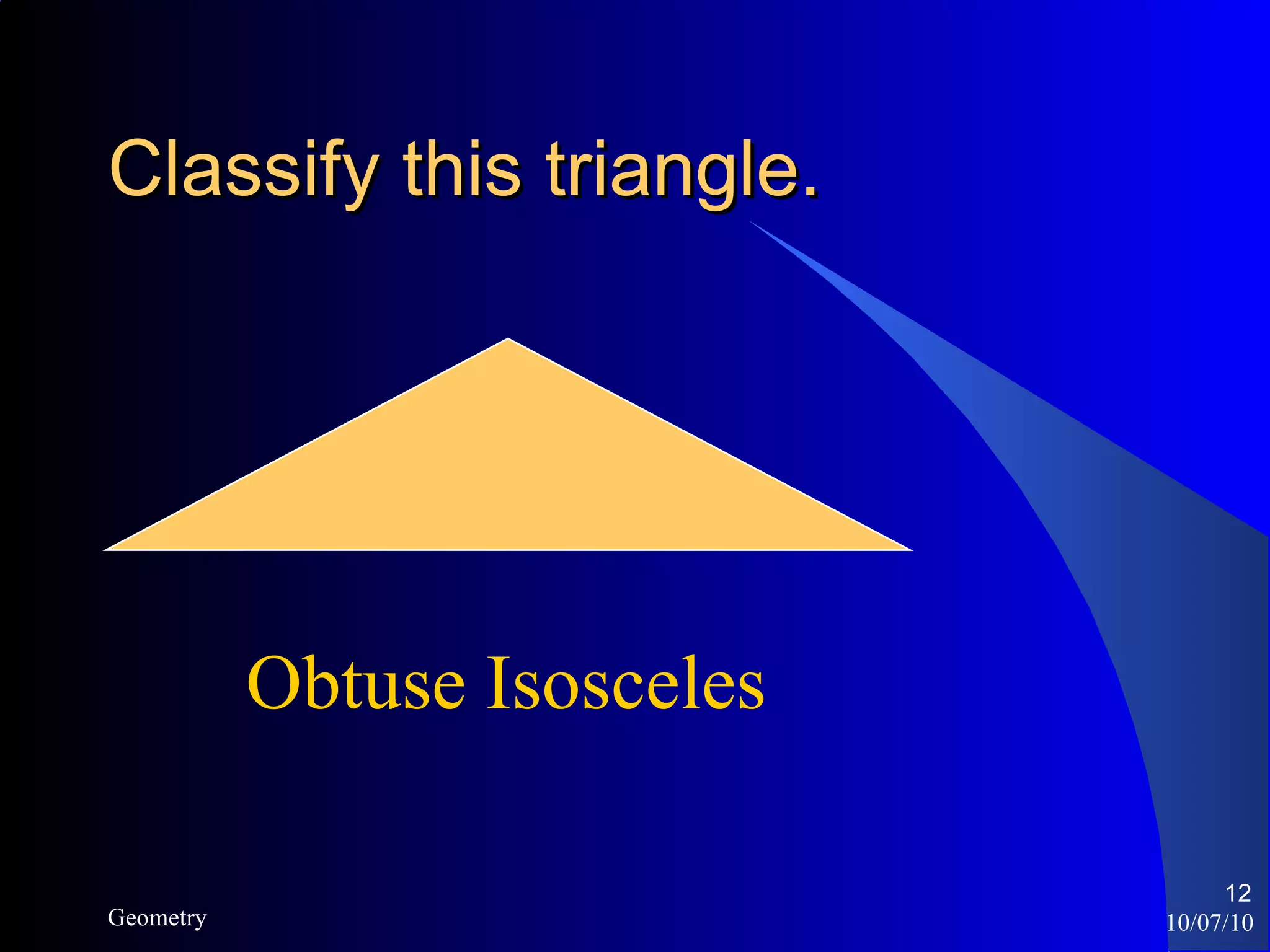 Triangle classification | PPT