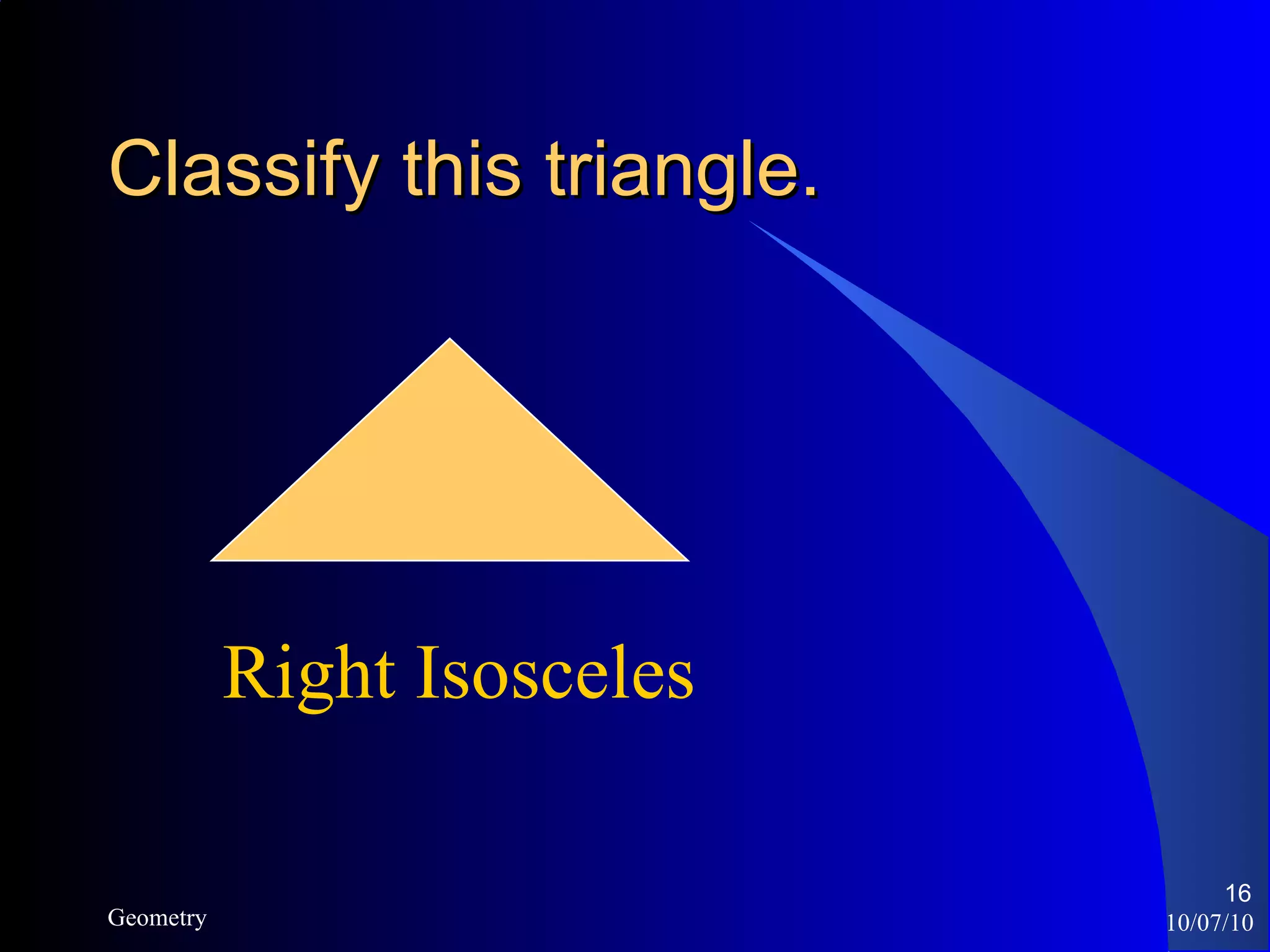 Triangle classification | PPT