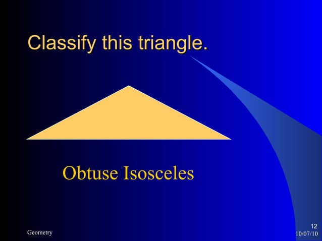 Triangle classification | PPT