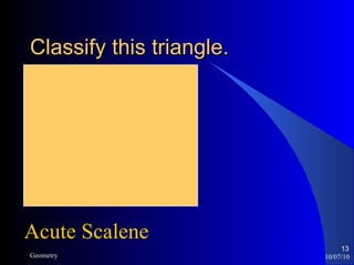 Triangle classification | PPT