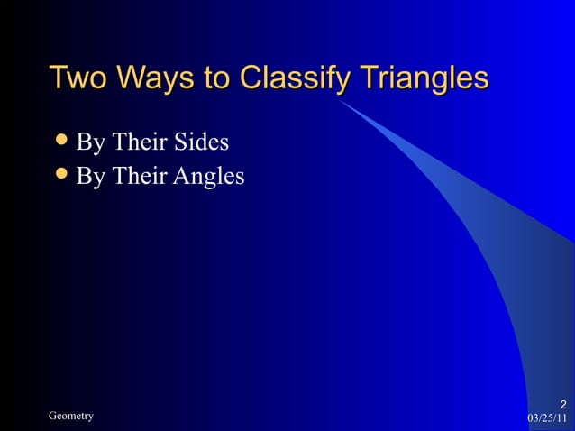 Triangle classification | PPT