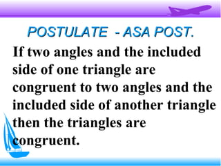 Triangle congruence | PPT