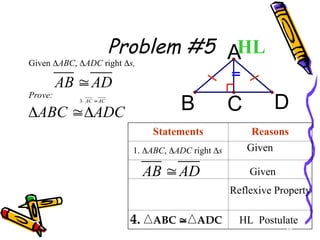 Triangle congruence. First criterion for triangle congruence.ppt