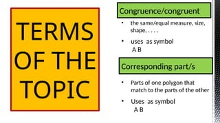 Mathematics 8 TRIANGLE CONGRUENCE Classroom Observation | PPTX