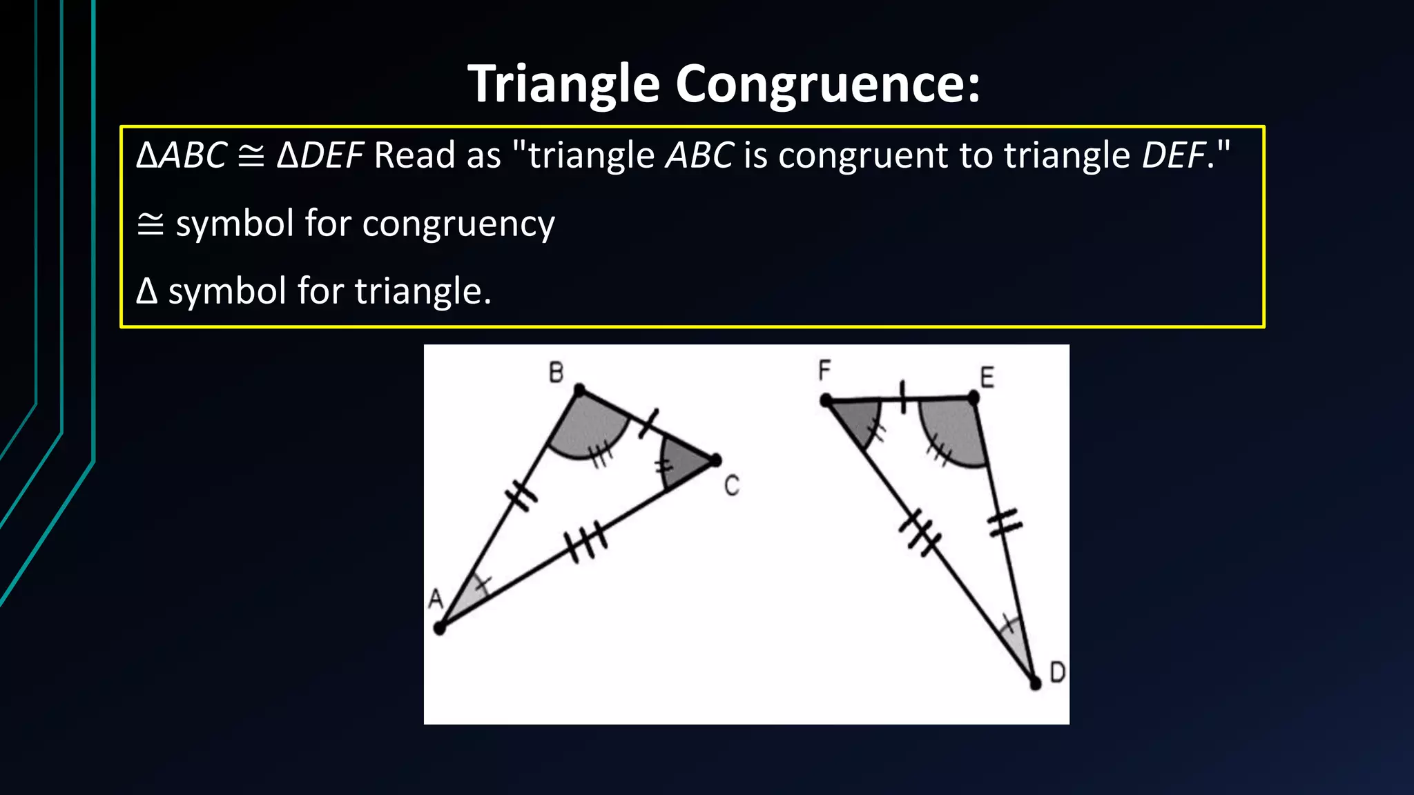 Triangle Congruence (Introduction) | PPTX