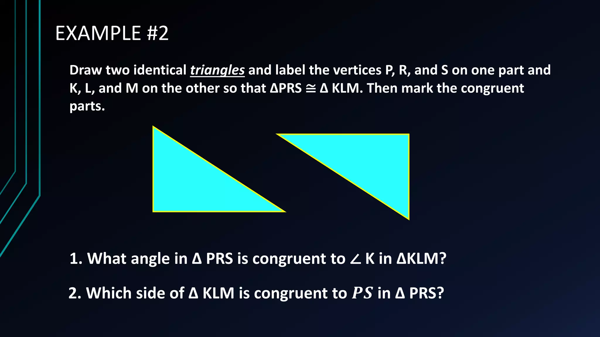 Triangle Congruence (Introduction) | PPTX