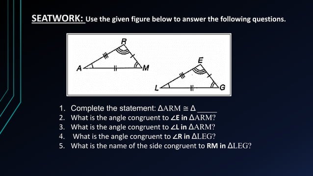 Triangle Congruence (Introduction) | PPTX