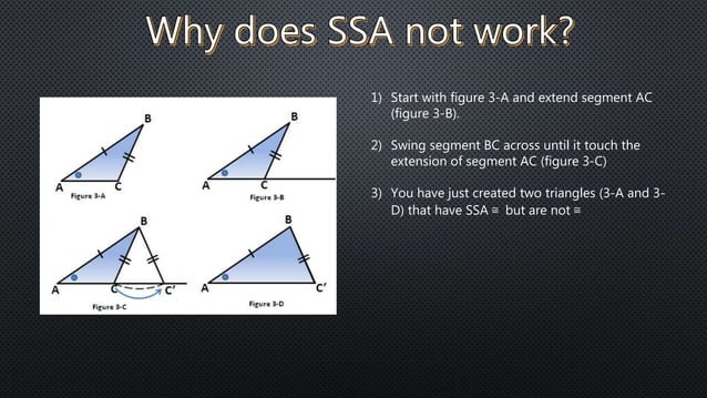Triangle congruence relations aas and sss | PPT