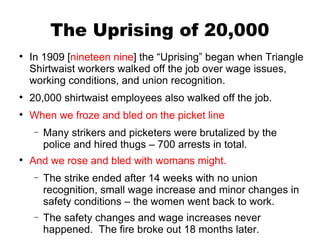Triangle Shirtwaist Fire | PPT