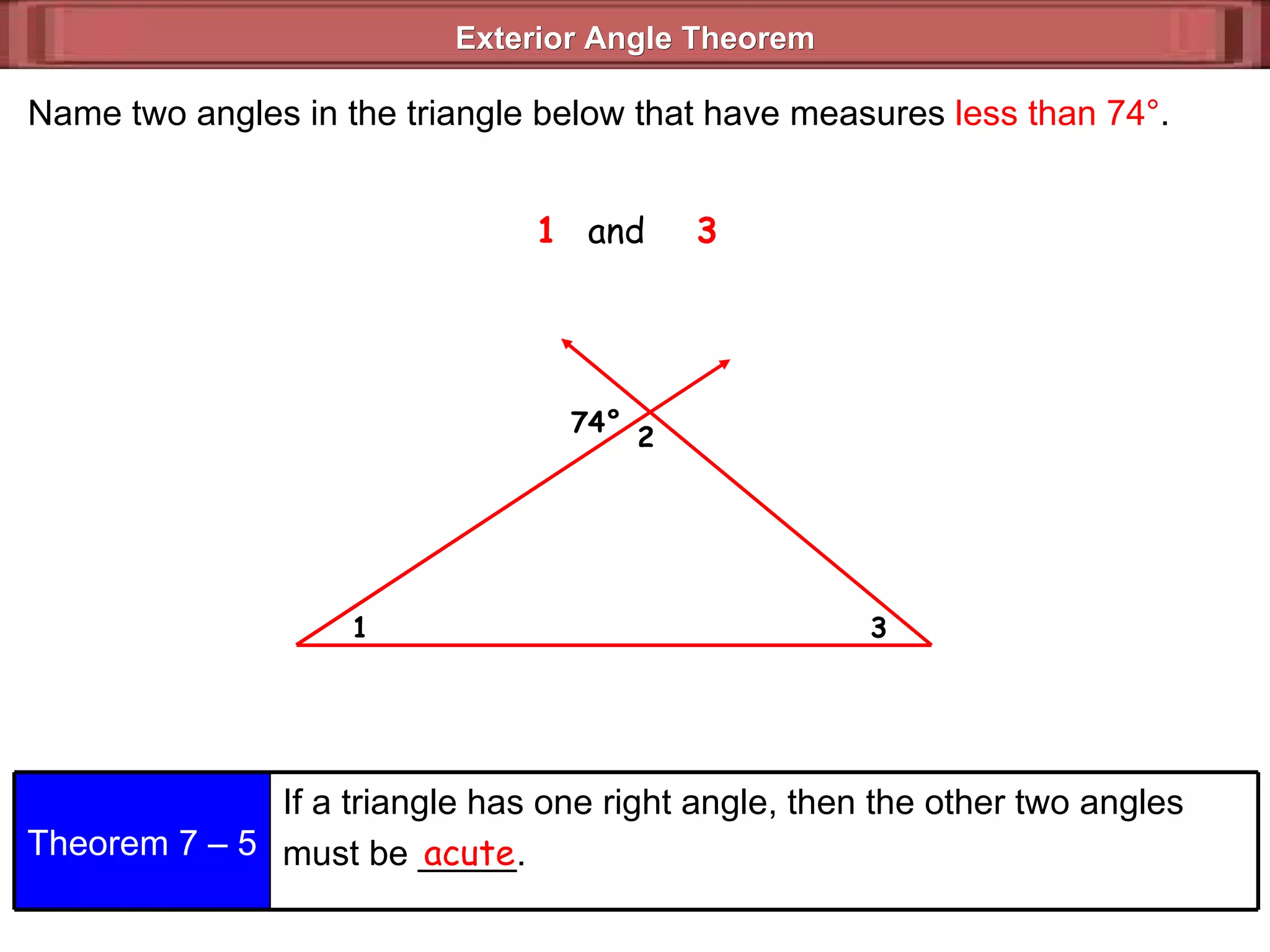 Triangle inequalities | PPT