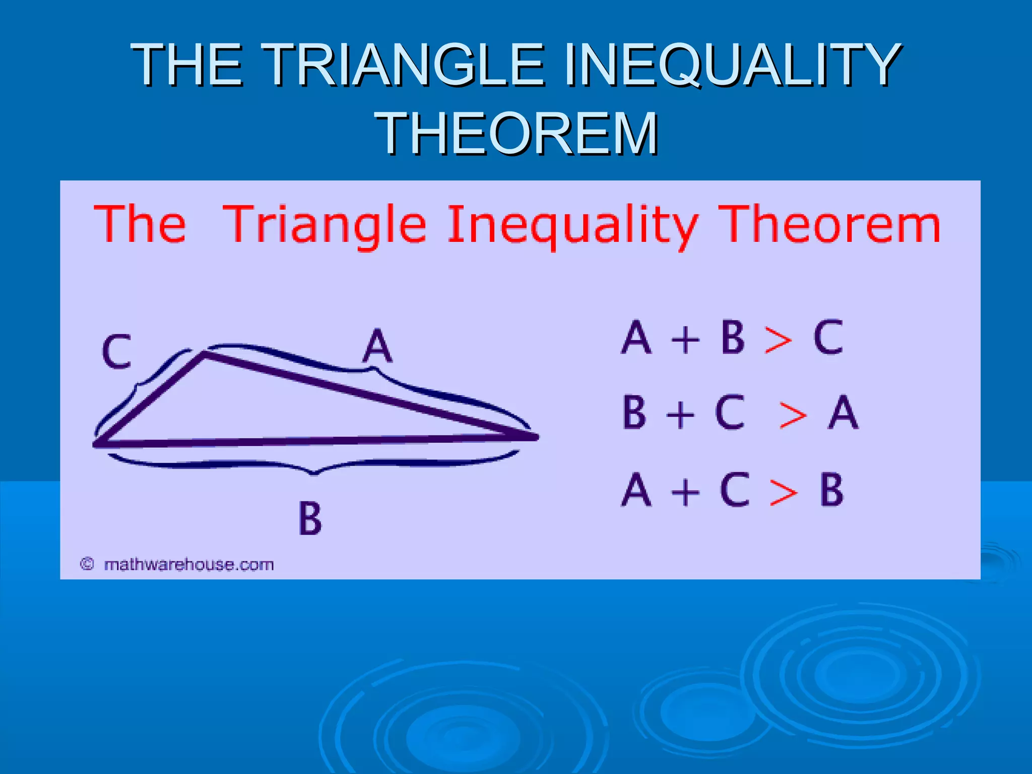Triangle inequalities | PPT