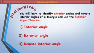triangle inequalities theorems .ppt