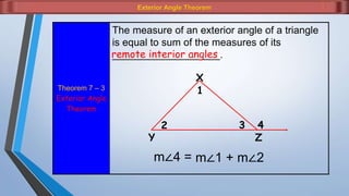 triangle inequalities theorem mathematics 8 | PPT