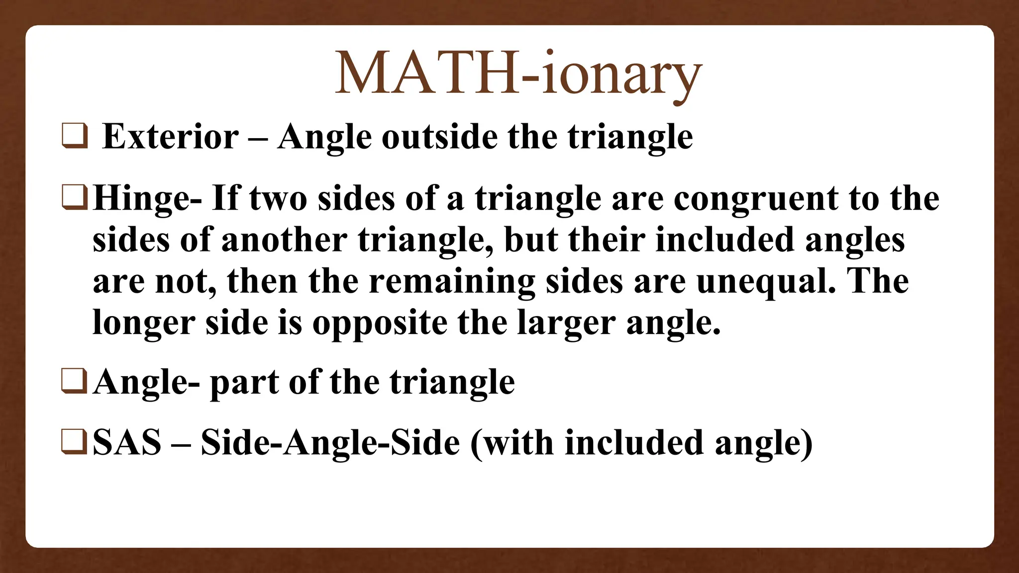 TRIANGLE INEQUALITY.pptx/Mathematics Seven | PPTX