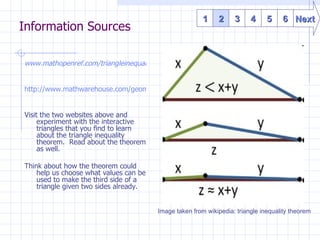 Triangle inequality power point | PPT