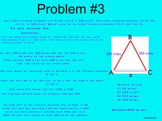 Triangle inequality (sides) | PPT
