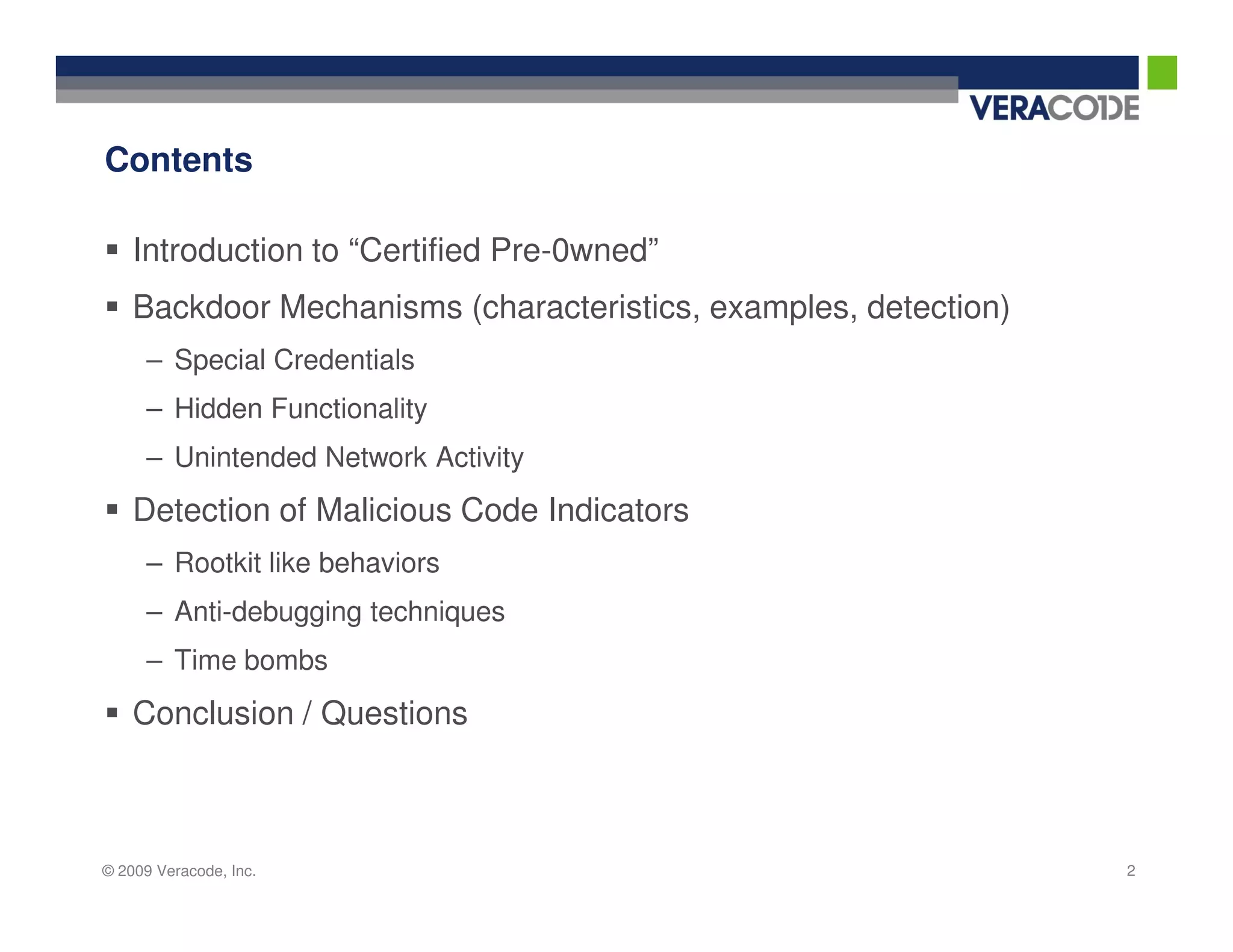 Triangle InfoSecCon - Detecting Certified Pre-Owned Software and Devices | PDF