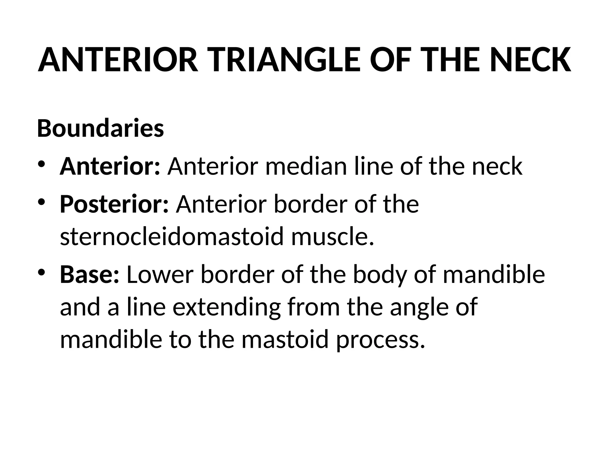 Triangle of the Neck....... FROM ANATOMY | PPTX
