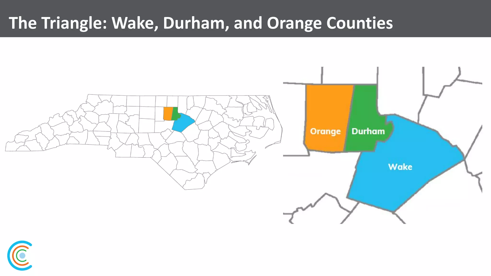 Maps of the Research Triangle Region | PPT