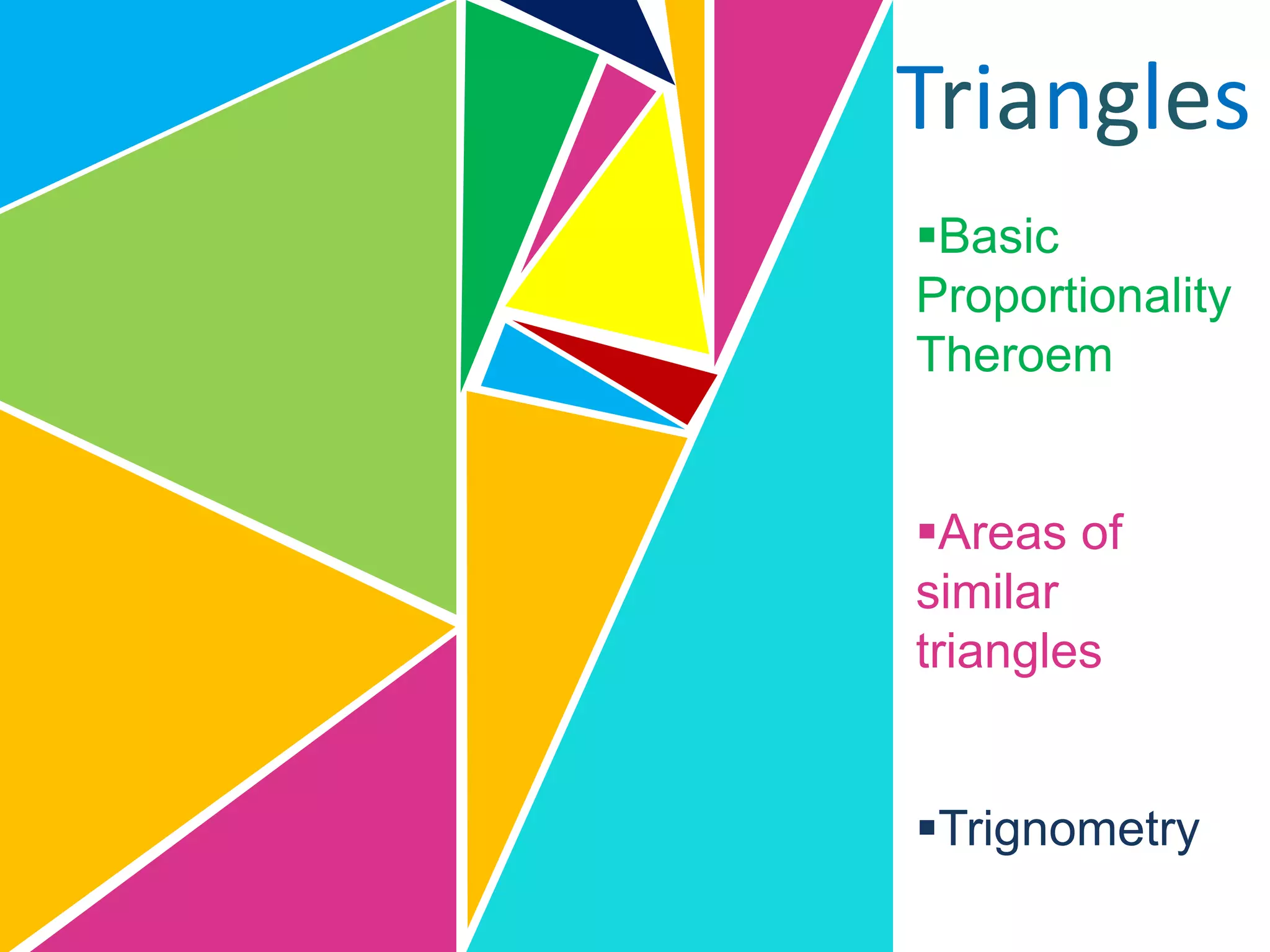 Similarity and Trigonometry (Triangles) | PPTX