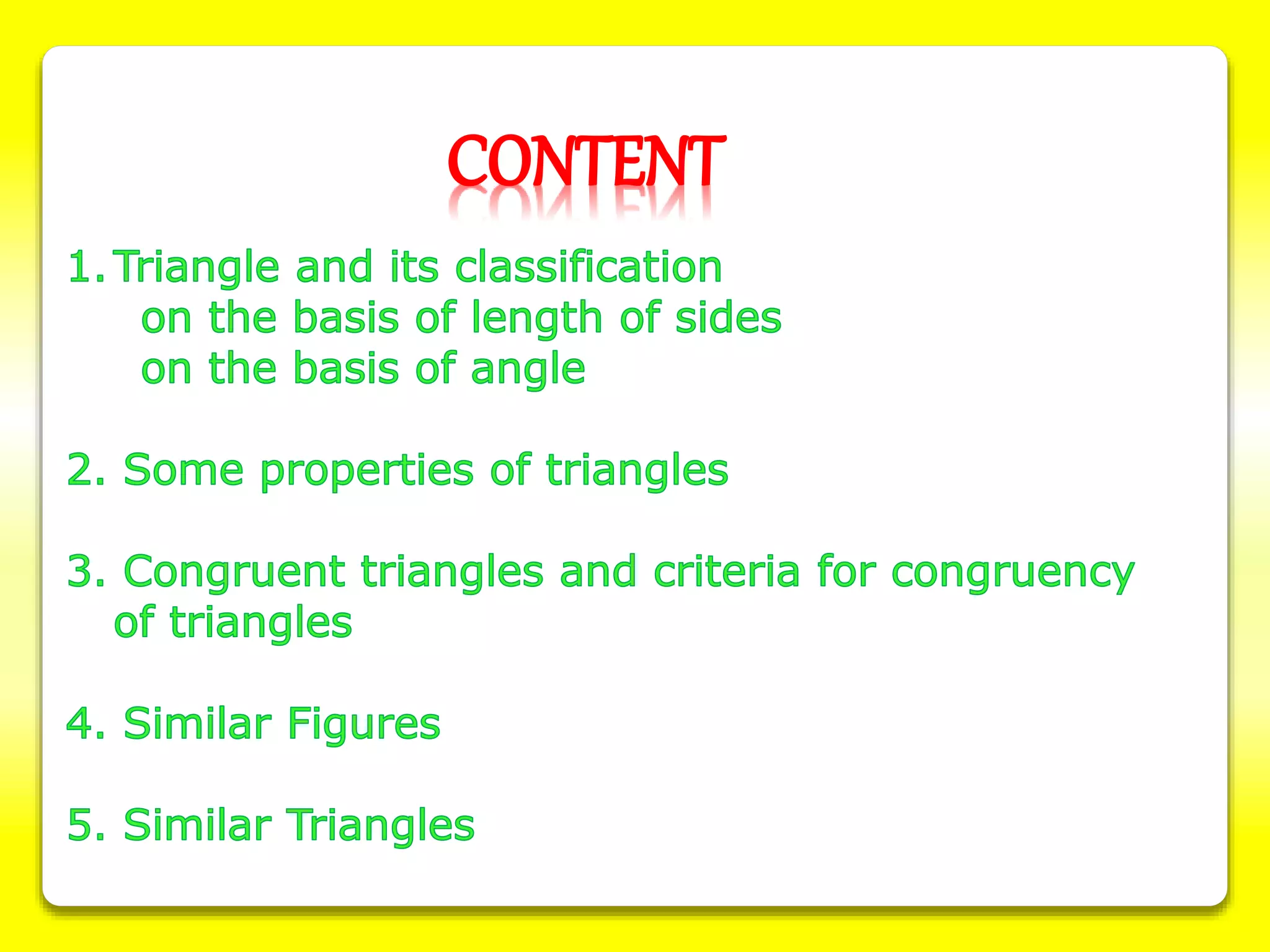Triangles and its all types | PPTX