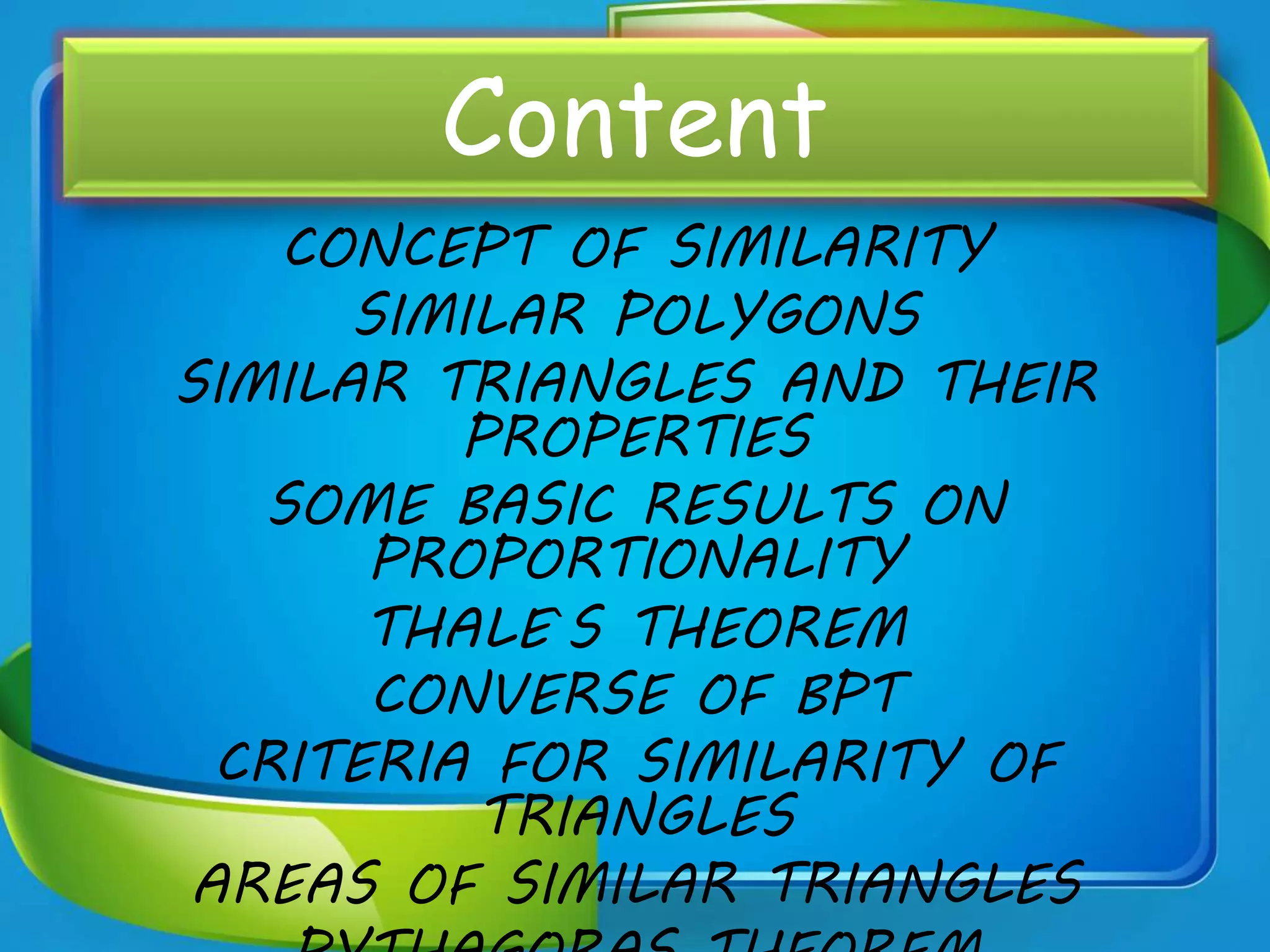 Triangles (Similarity) | PPTX