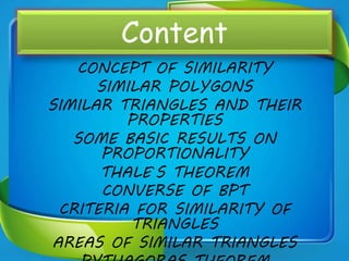 Triangles (Similarity) | PPTX