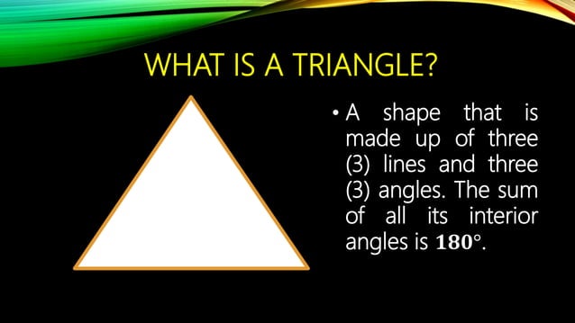 Triangles (Mathematics 5) | PPTX