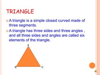 Triangles and its properties | PPTX