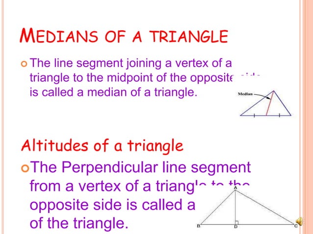 Triangles and its properties | PPTX