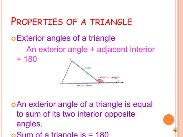 Triangles and its properties | PPTX