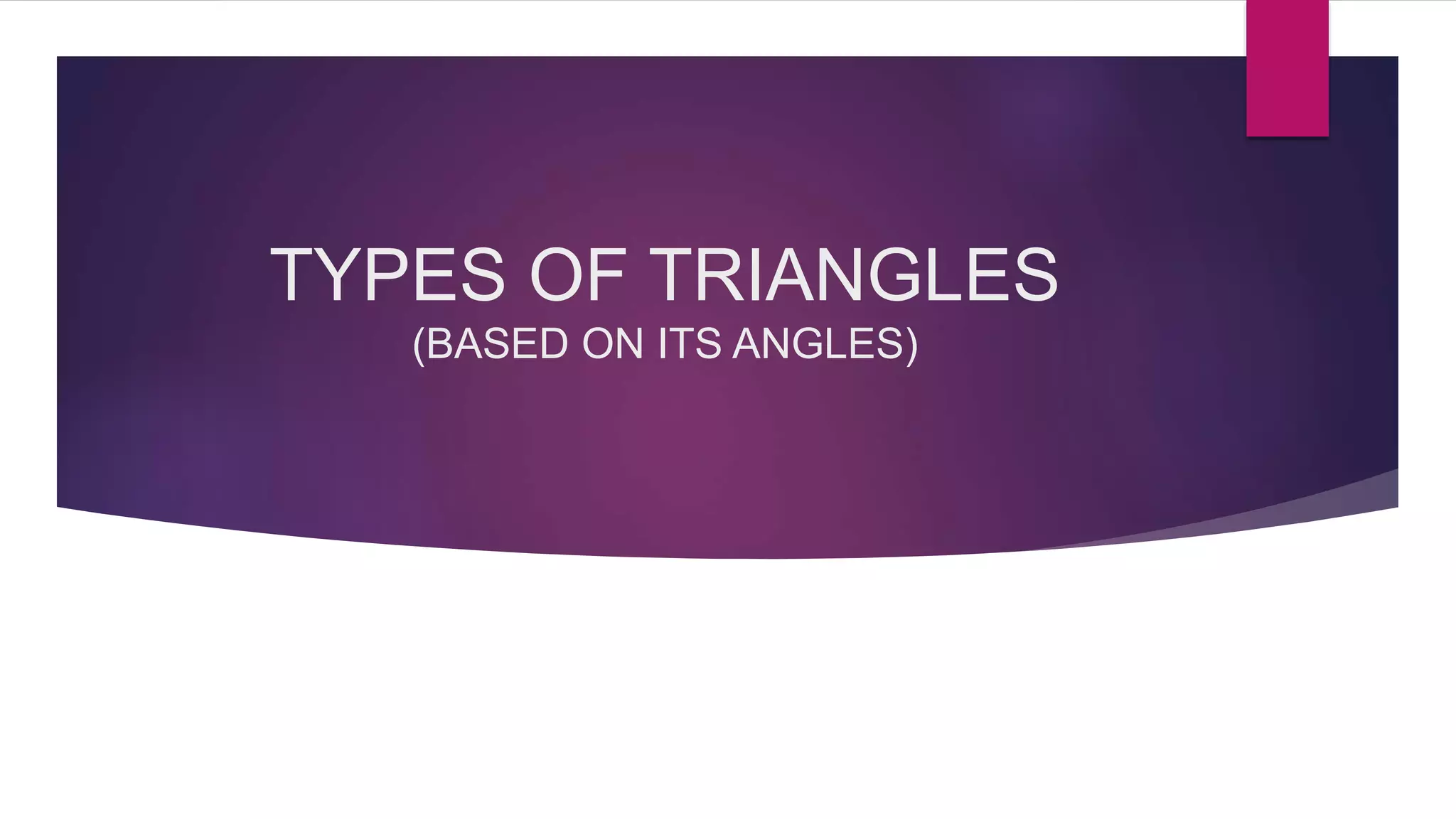 Triangles and it's properties | PPTX