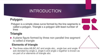 Triangles and it's properties | PPTX