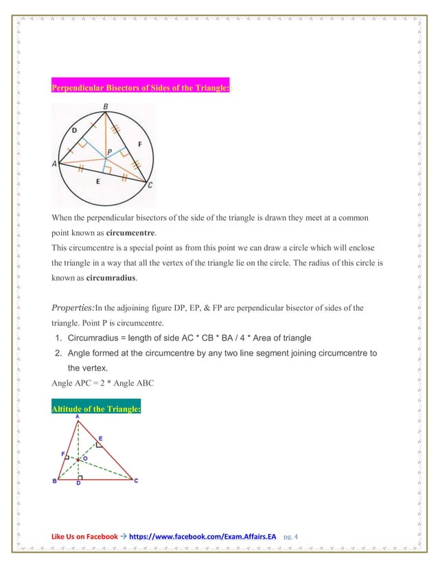 Triangles and their properties | PDF