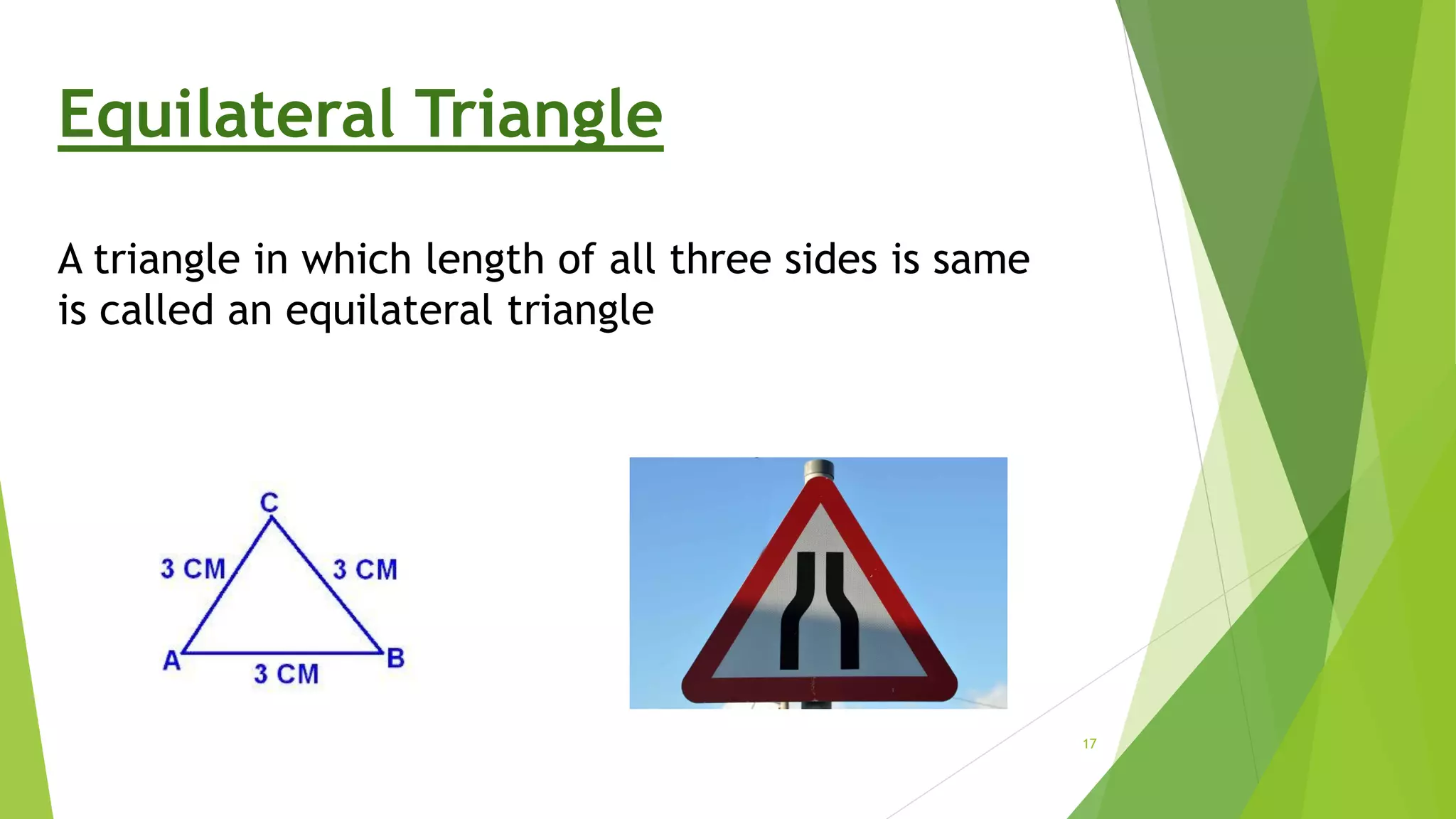 Triangles introduction class 5 | PDF